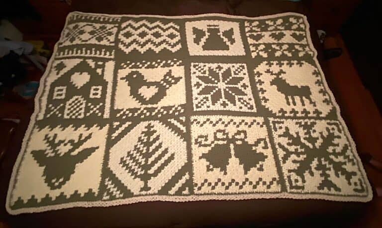 Free Nordic Winter Afghan C2C CAL | Crochet Christmas Blanket Crochet ...