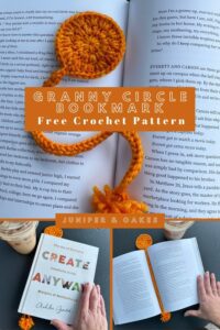 Granny Circle Bookmark - FREE Crochet Pattern - Juniper and Oakes