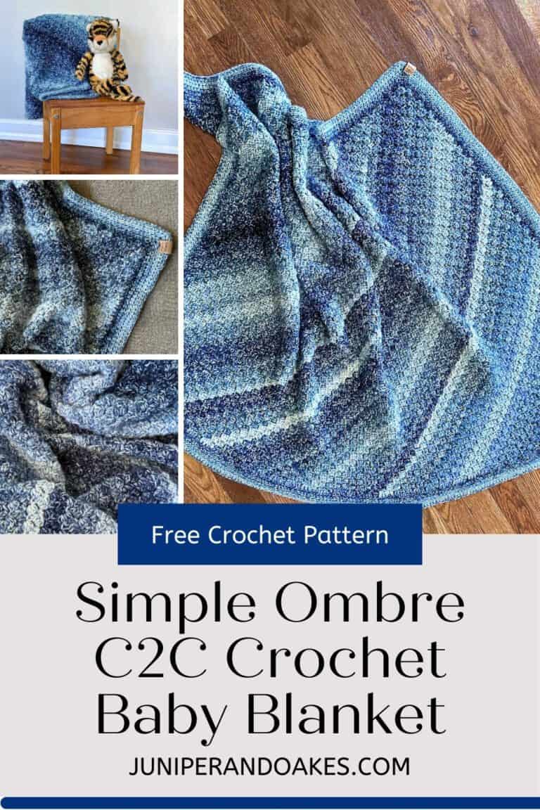 Simple Ombre C2C Baby Blanket Crochet Pattern - Free Pattern | Baby ...