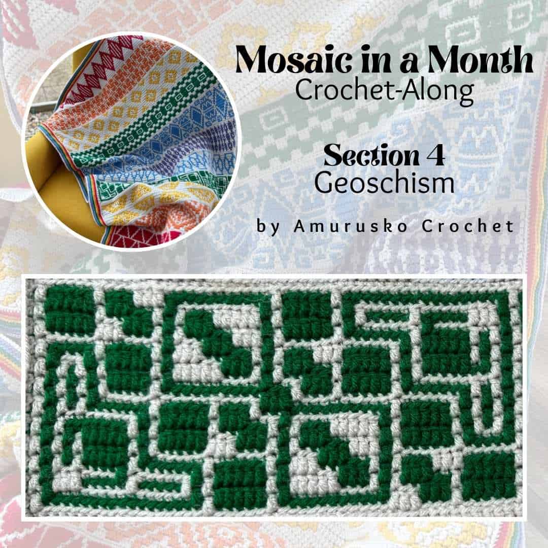 FREE CAL - Mosaic In A Month CAL | Geometric Mosaic Crochet blanket ...