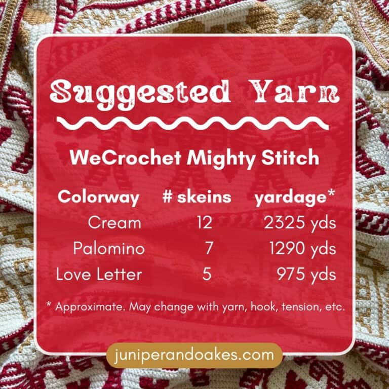 FREE CAL – Mosaic Crochet Gingerbread Blanket CAL | Crochet Along - Juniper and Oakes