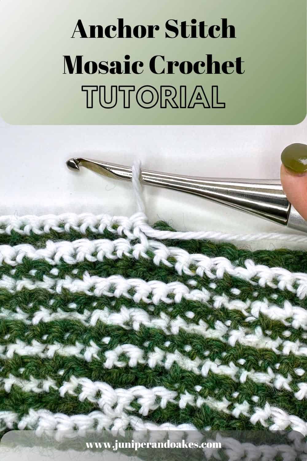 Catch the Flaps with Anchored Stitch in Overlay Mosaic Crochet