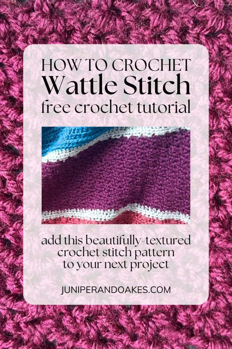 Free Crochet Wattle Stitch Tutorial - Lacy Mesh with Simple Stitches